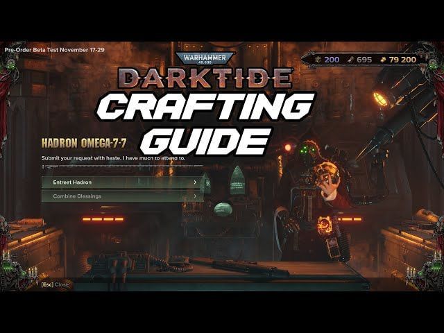 Warhammer 40K: Darktide crafting guide - Consecration, Earn Blessing, Combine Blessing, and more