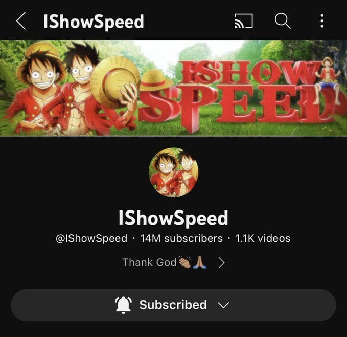 IShowSpeed clocks over 322K concurrent viewers during Portugal vs. Switzerland game, breaks ...