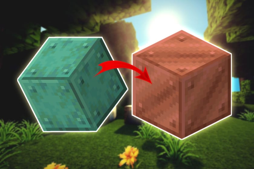 How to remove oxidation from copper in Minecraft
