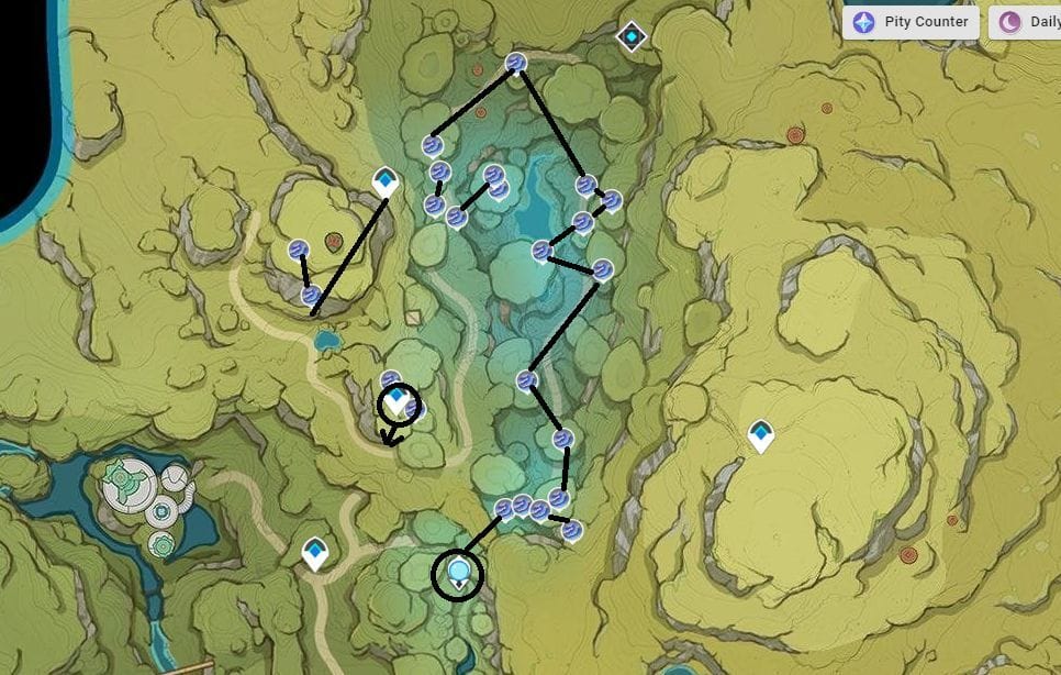 Genshin Impact: All 76 Rukkhashava Mushrooms farming routes