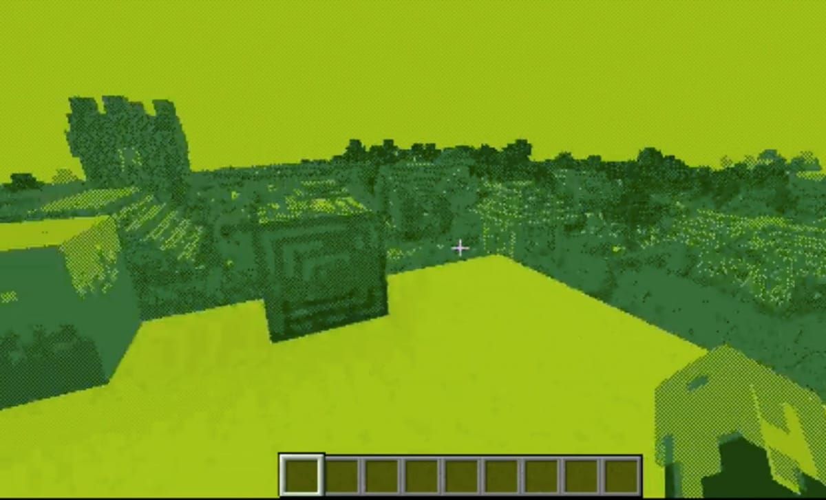 Redditor creates Game Boy shader for Minecraft