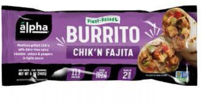 Alpha food Meatless Burritos & Breakfast Sandwiches recall: Reason, UPC ...