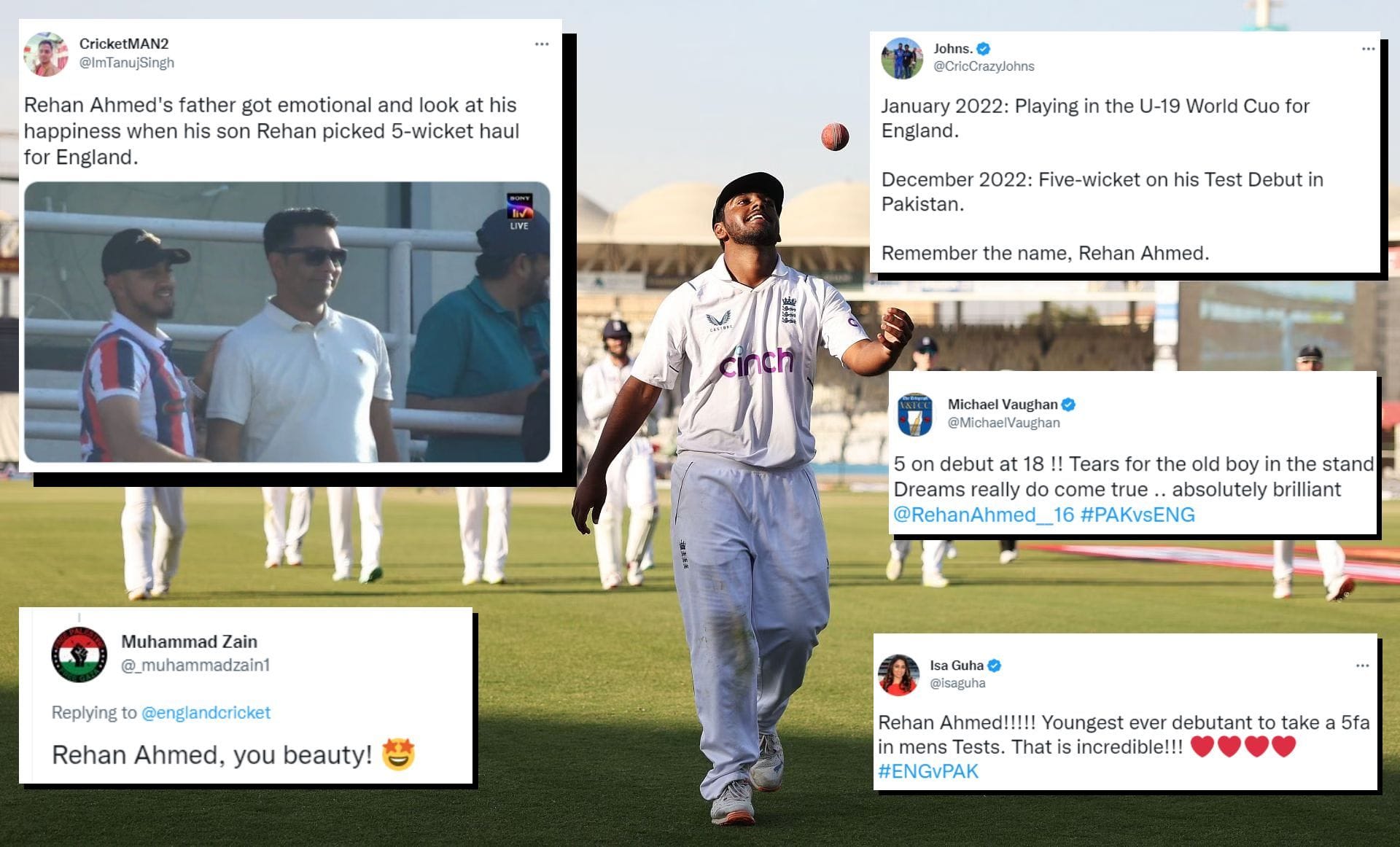 “This kid is special isn't he” - Twitterati hail Rehan Ahmed as he ...