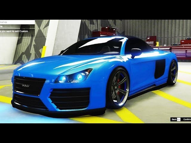 Is there a car inspired by the Audi R8 in GTA Online?