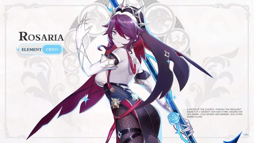 Best Rosaria build in Genshin Impact: Artifacts, weapons, and team role