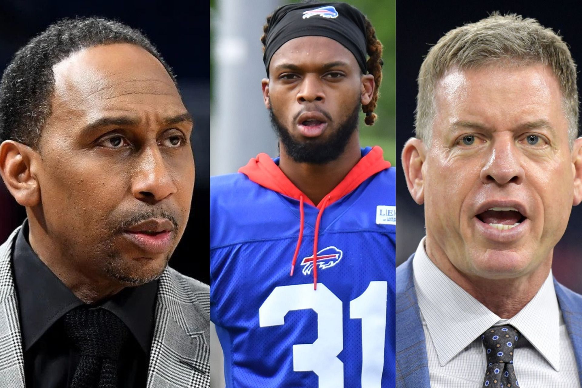 Stephen A. Smith and Troy Aikman give honest reactions to Damar Hamlin ...