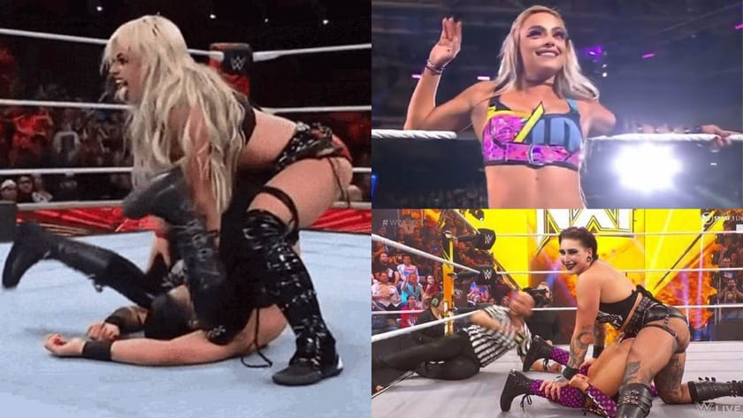 "Rhea looks more into it" - Twitter goes wild after female WWE star uses Rhea Ripley's unique ...