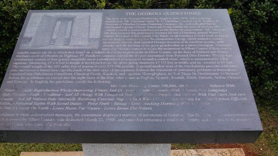 What are the Georgia Guidestones?