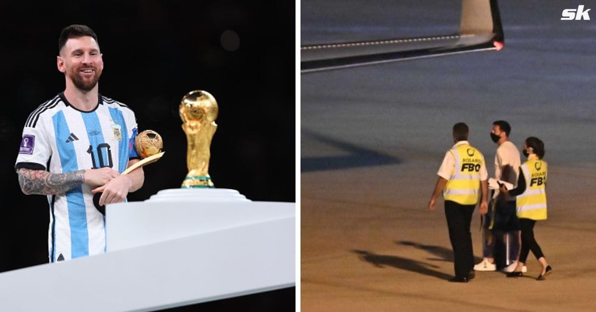 Lionel Messi spotted flying back to Paris to join PSG after winning ...