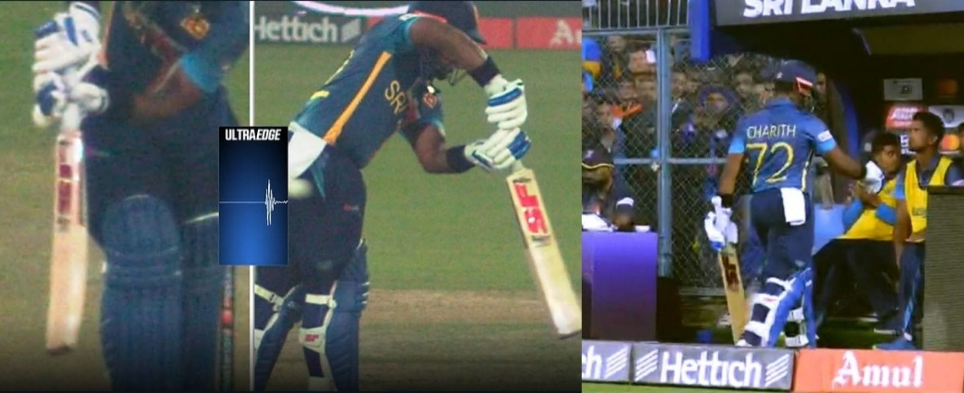 [WATCH] Charith Asalanka walks off after being adjudged caught behind ...