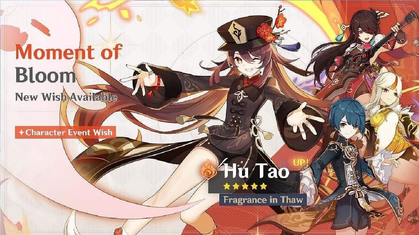 Genshin Impact 3.4: Hu Tao banner release date and all 4-stars details