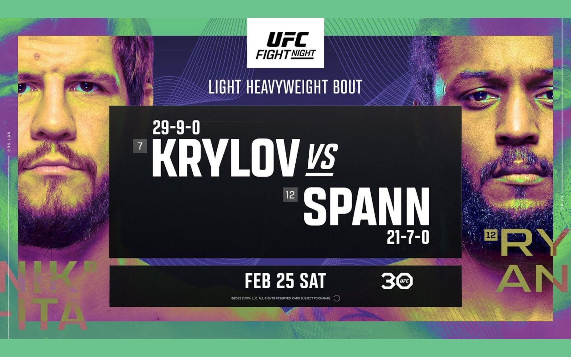 UFC Fight Tonight: Is there a UFC card on Saturday, February 25, 2023?