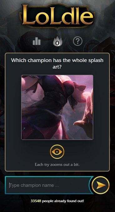 LoLdle: League of Legends LoLdle #234: Answer for Sunday, February 26