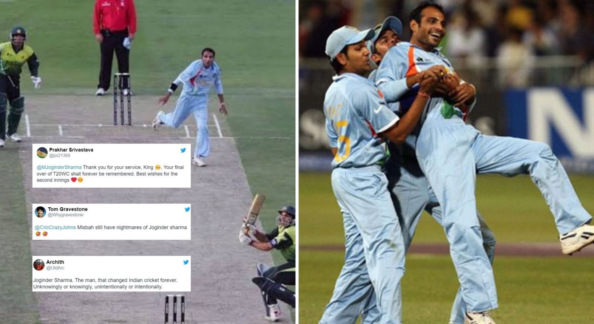 "The man that changed Indian cricket forever" - Fans react as Joginder ...