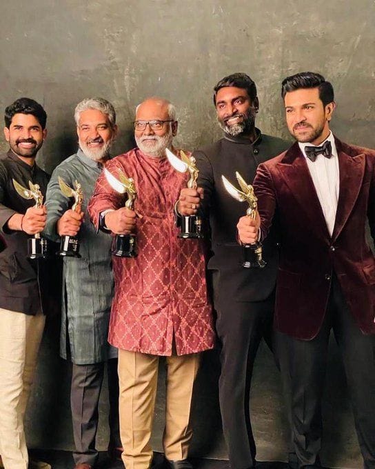 How many awards did Indian movie RRR win at HCA Film Awards 2023?