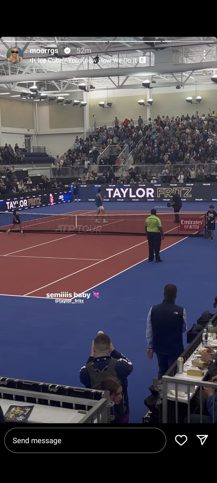 Taylor Fritz's girlfriend Morgan Riddle shares her delight as the ...