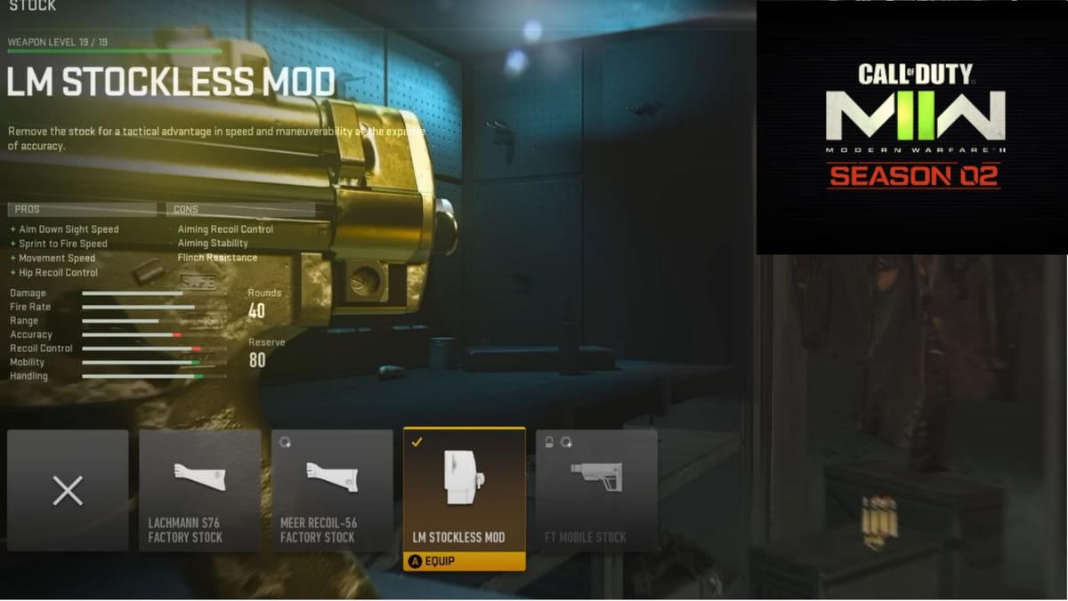 Best Modern Warfare 2 Lachmann Sub loadout for Season 2