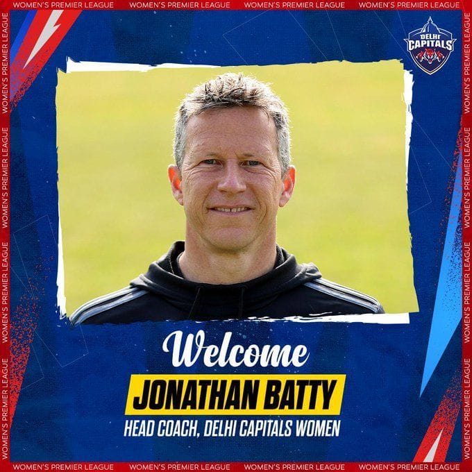 Delhi Capitals name Jonathan Batty as head coach of WPL team