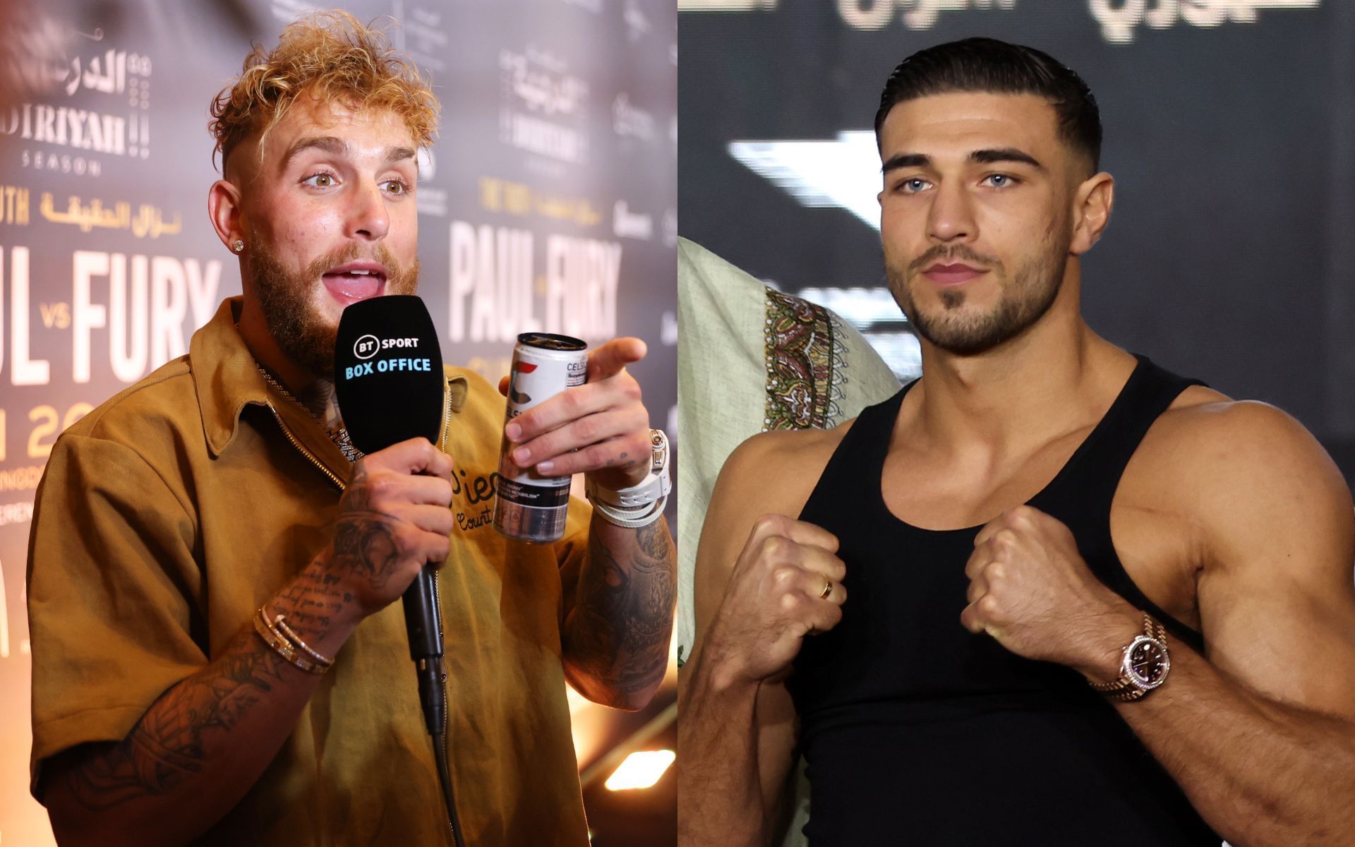 Tommy Fury: WATCH: Jake Paul and Tommy Fury's heated face-off ends in a shove as both fighters ...