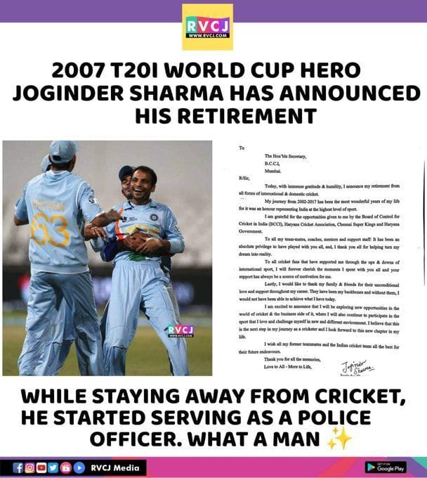 "The man that changed Indian cricket forever" - Fans react as Joginder ...