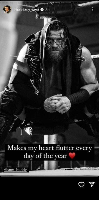 WWE's Rhea Ripley has a heartfelt reaction to her boyfriend Buddy Matthews' World Heavyweight ...