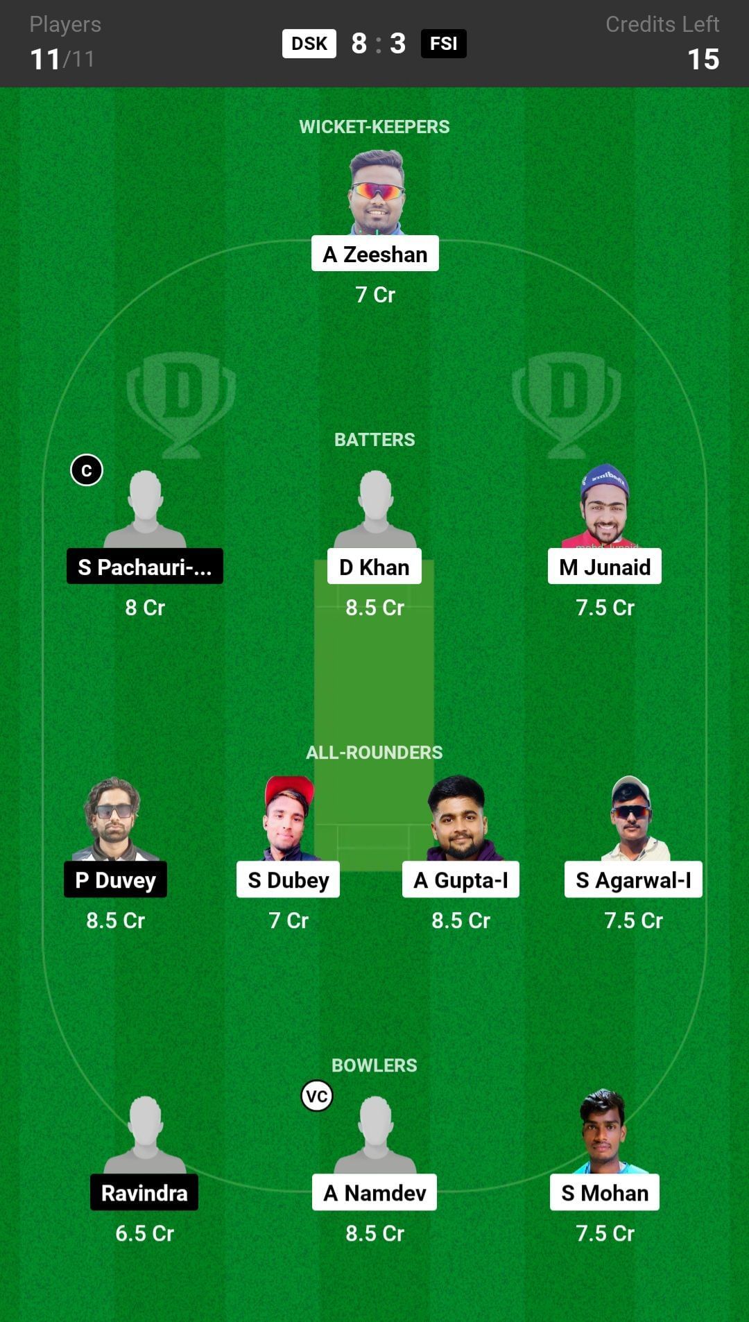 DSK vs FSI Dream11 Prediction: Fantasy Cricket Tips, Today's Playing ...