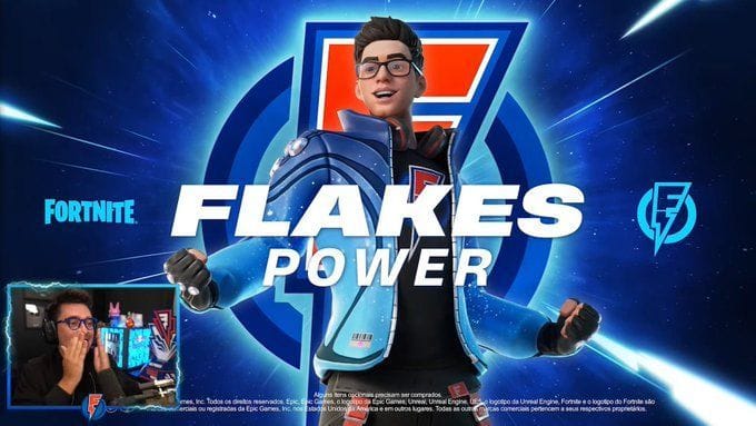 Fortnite adds Brazilian streamer Flakes to their ICON series group