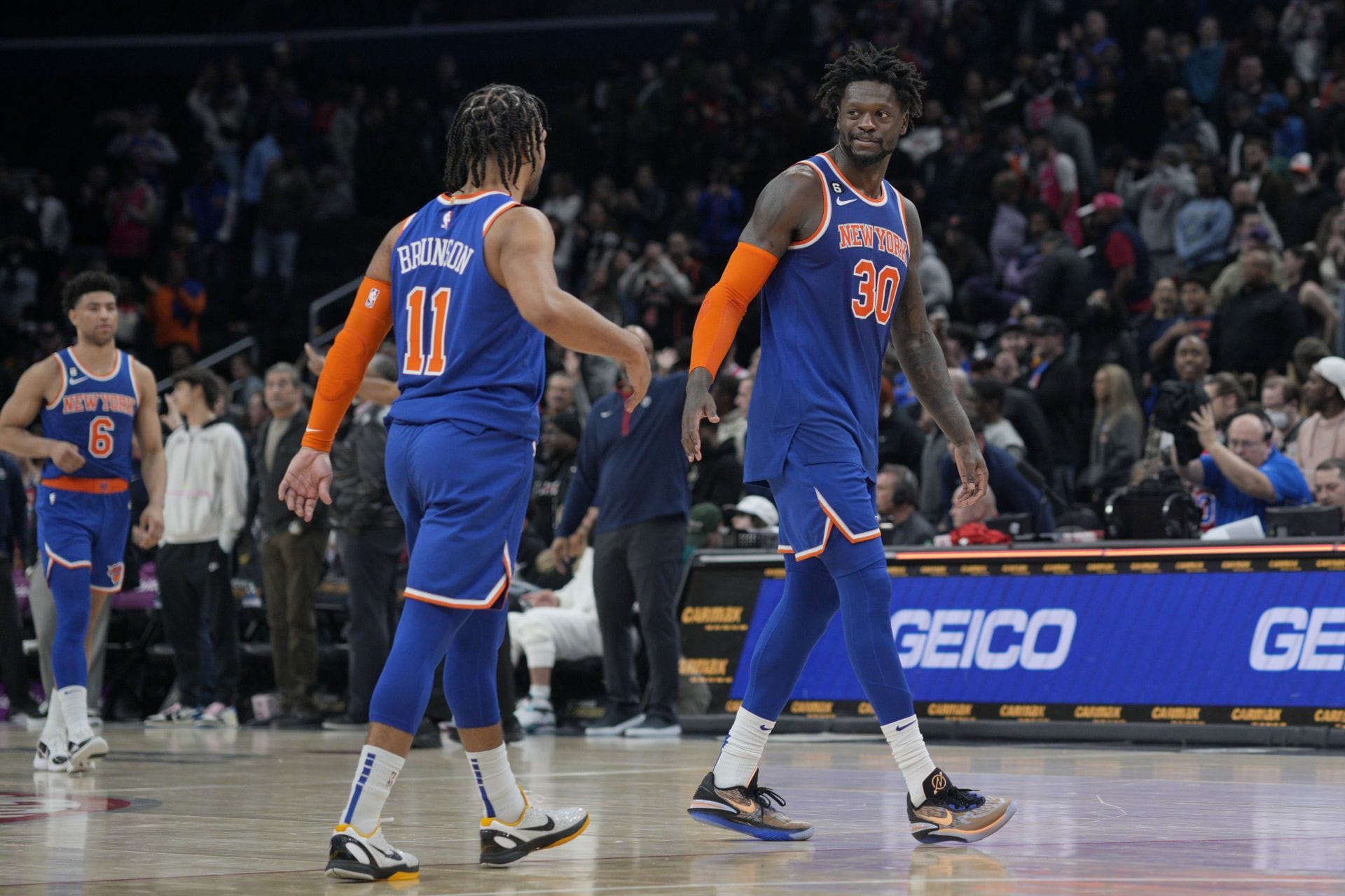 73's everywhere: Knicks trio of Barrett, Brunson, and Randle erupt as ...
