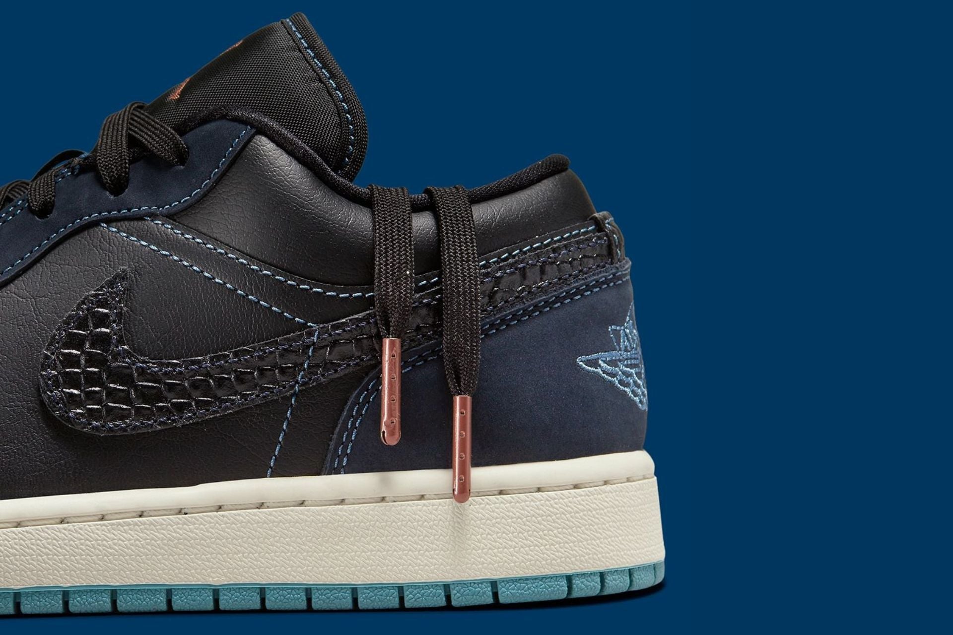 Air Jordan 1: Nike Air Jordan 1 Low Snakeskin and Bronze Charms shoes ...