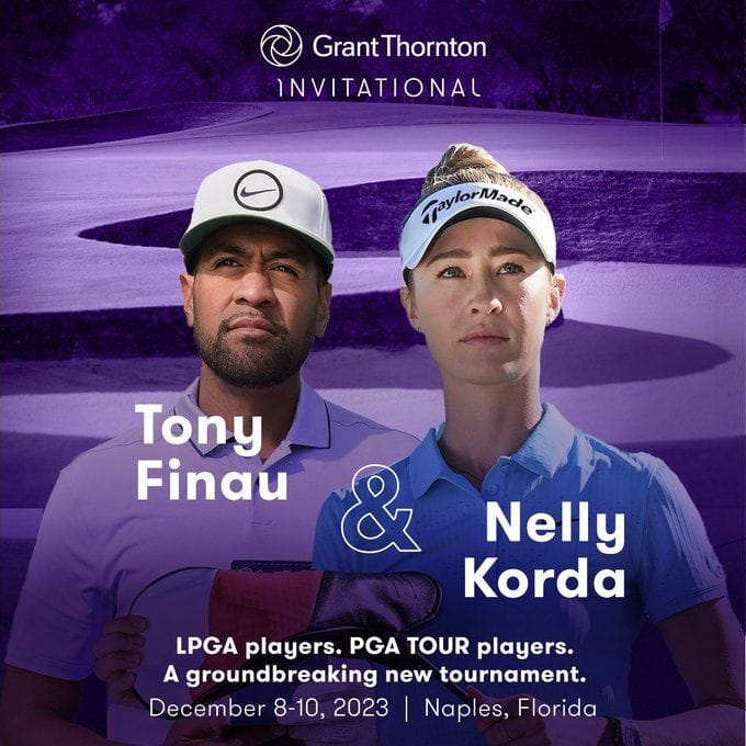 Tony Finau and Nelly Korda to team up at the inaugural Grant Thornton Invitational in December