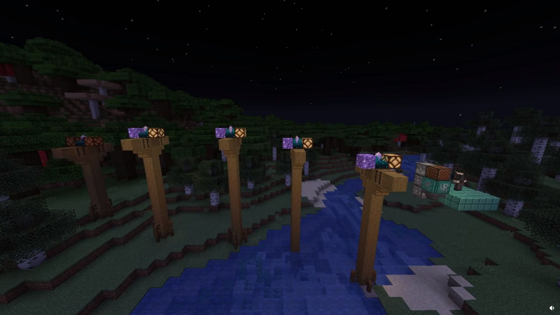 Minecraft Player Uses New Calibrated Sculk Sensors To Make Working Telegraph Poles
