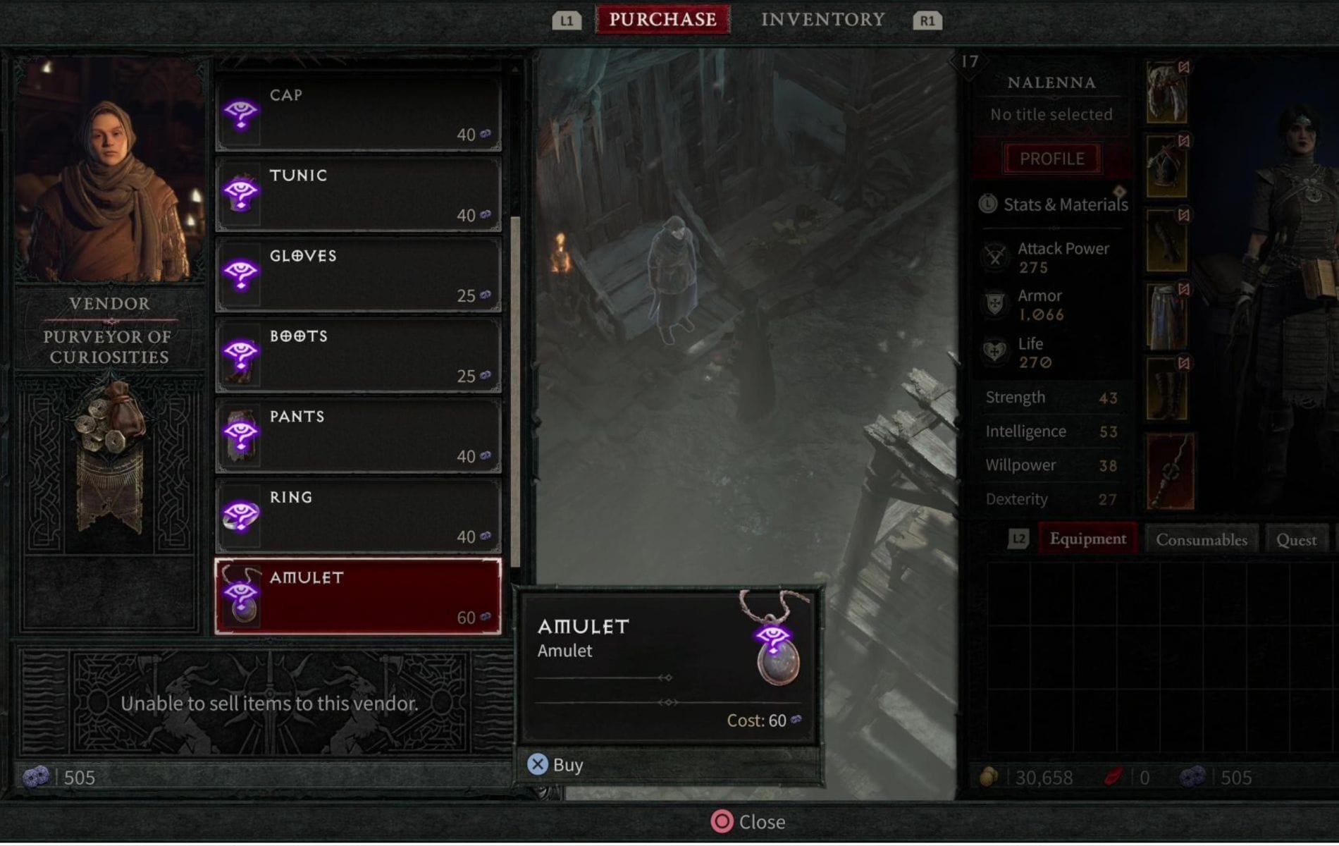 Where to find the Purveyor of Curiosities in Diablo 4?