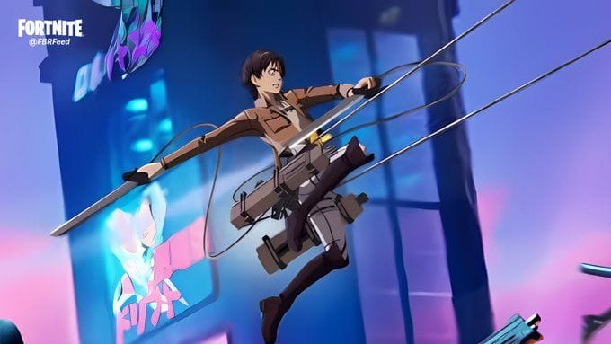 Eren Yeager's ODM gear arrives in Fortnite Chapter 4 Season 2