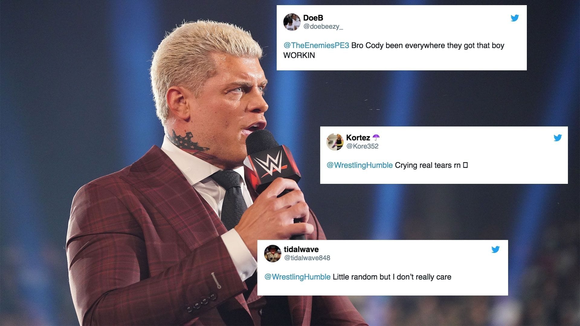 "Crying real tears right now" - WWE Fans react to Cody Rhodes ...