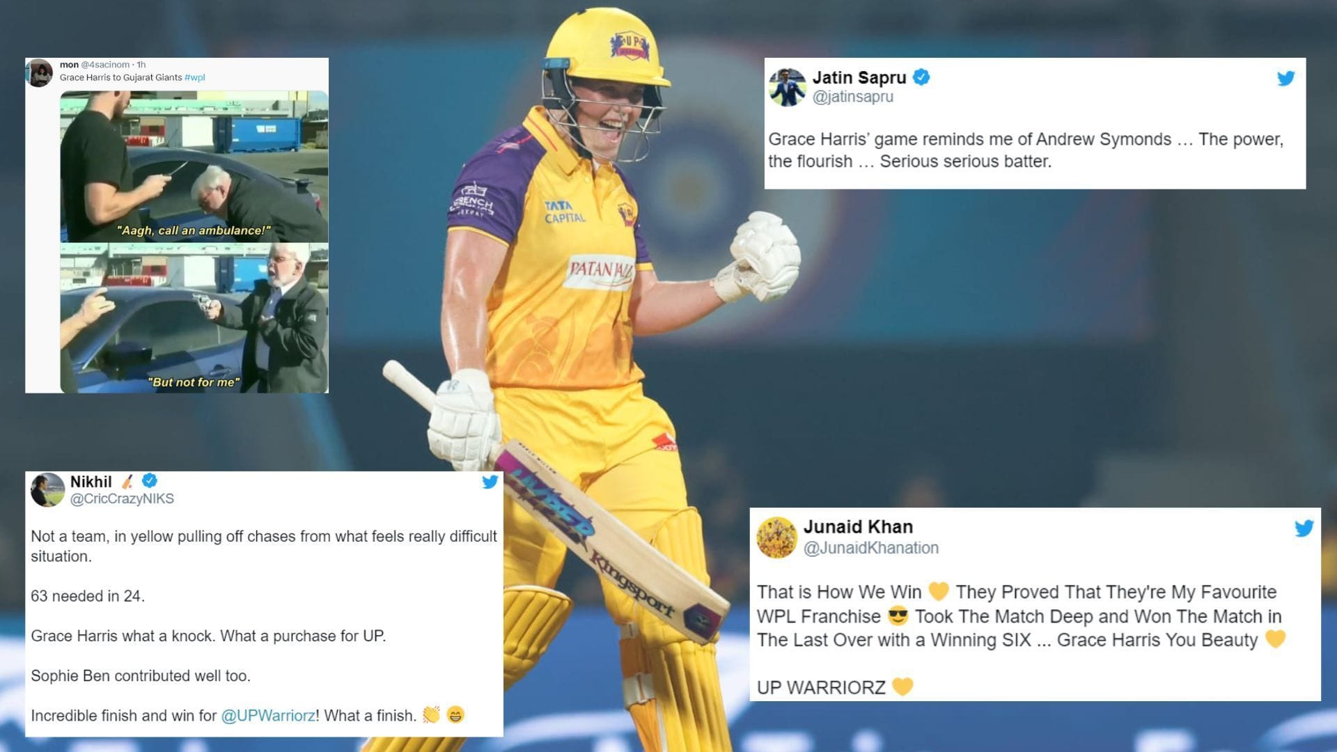 "Grace Harris has pumped life into WPL"- Fans erupt as Grace Harris ...