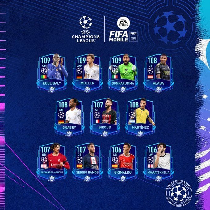 EA Sports announces UCL cards in FIFA Mobile