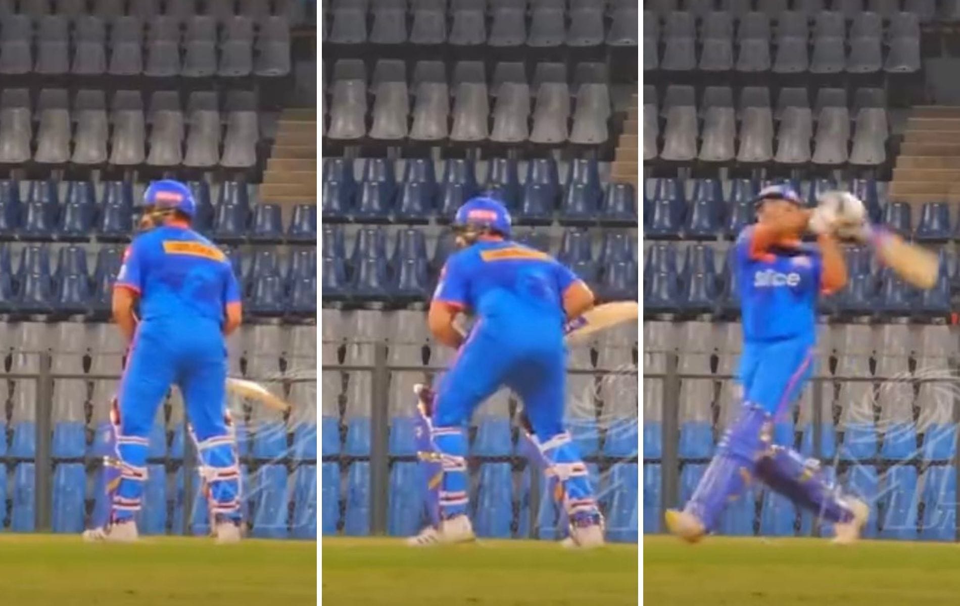 [Watch] Rohit Sharma hits stunning six in MI practice session as he ...