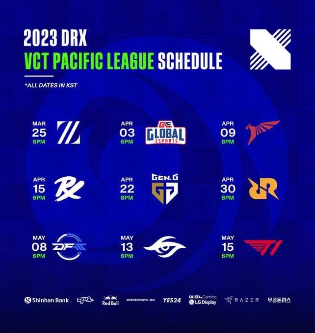 DRX at VCT Pacific League 2023: Schedule, match timings, where to watch, and more
