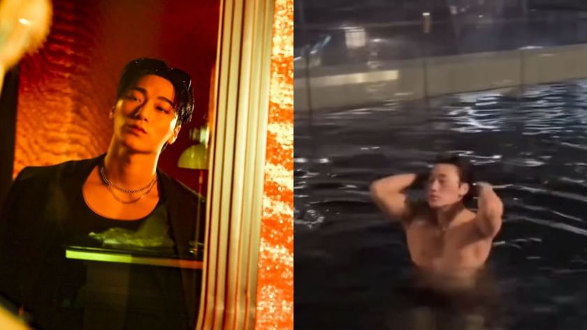 “Destroying tinytown”: ATEEZ’s San makes ATINYs go crazy after posting a shirtless pool video