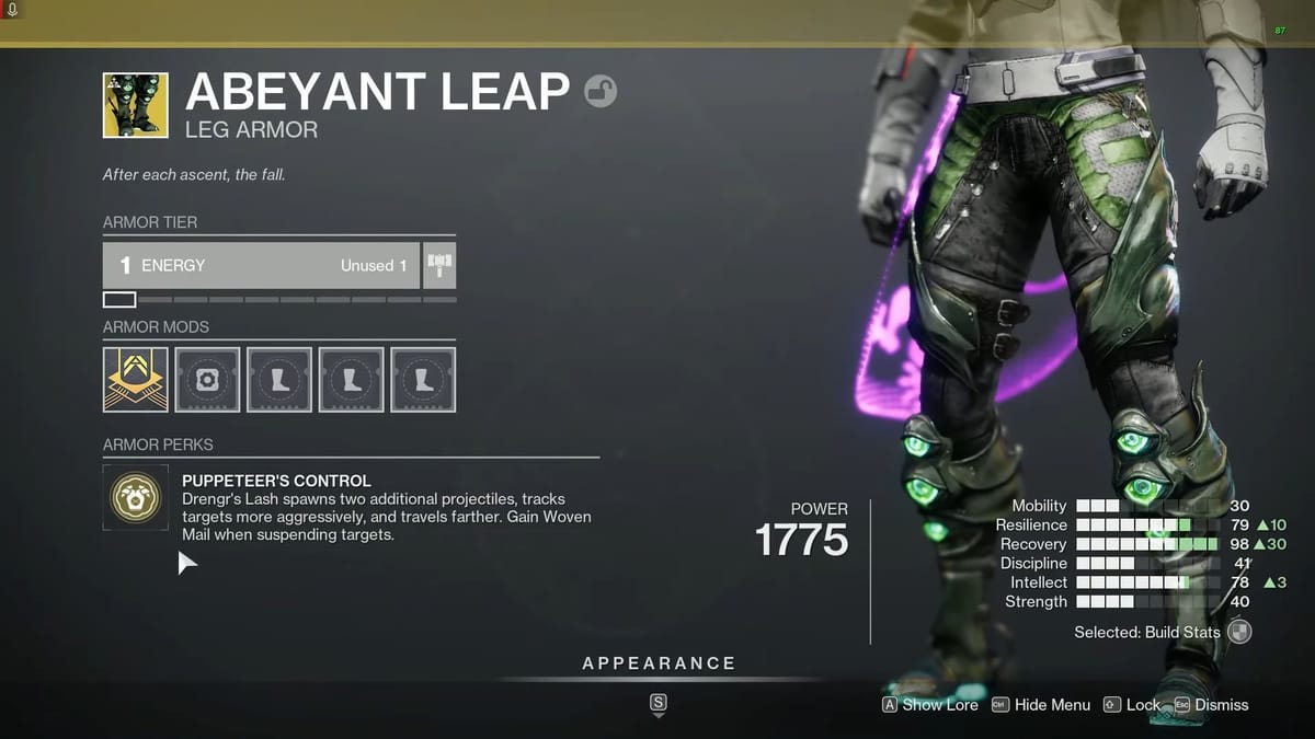How to obtain and use the Abeyant Leap in Destiny 2 Lightfall?