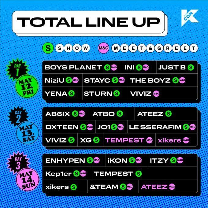 KCON 2023 Japan K-pop artists line-up: LESSERAFIM, ATEEZ, and more