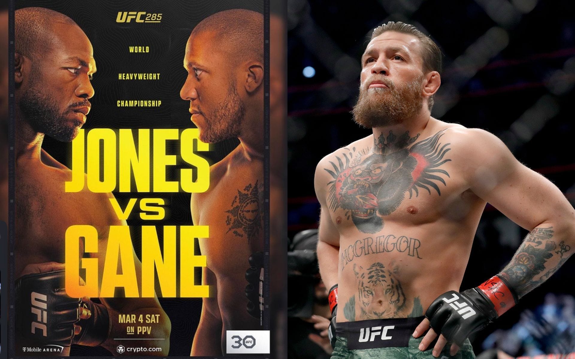 Jones vs. Gane: Conor McGregor discloses betting plans and prediction ...
