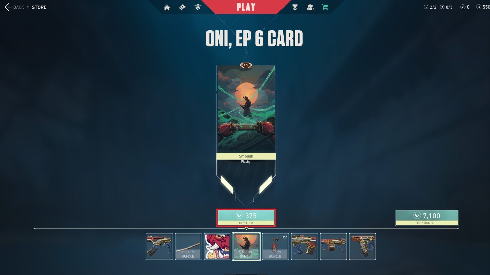 How to get Oni 2.0 player card in Valorant?