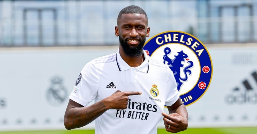Real Madrid star Antonio Rudiger reacts to drawing Chelsea in UEFA ...