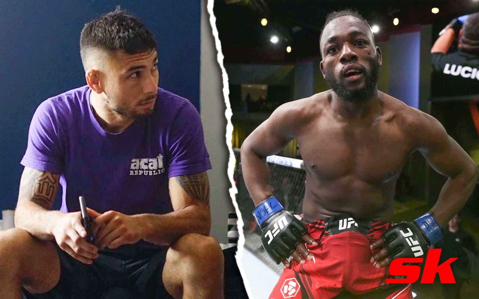 UFC San Antonio: Manel Kape reacts in rage to opponent Alex Perez's UFC ...