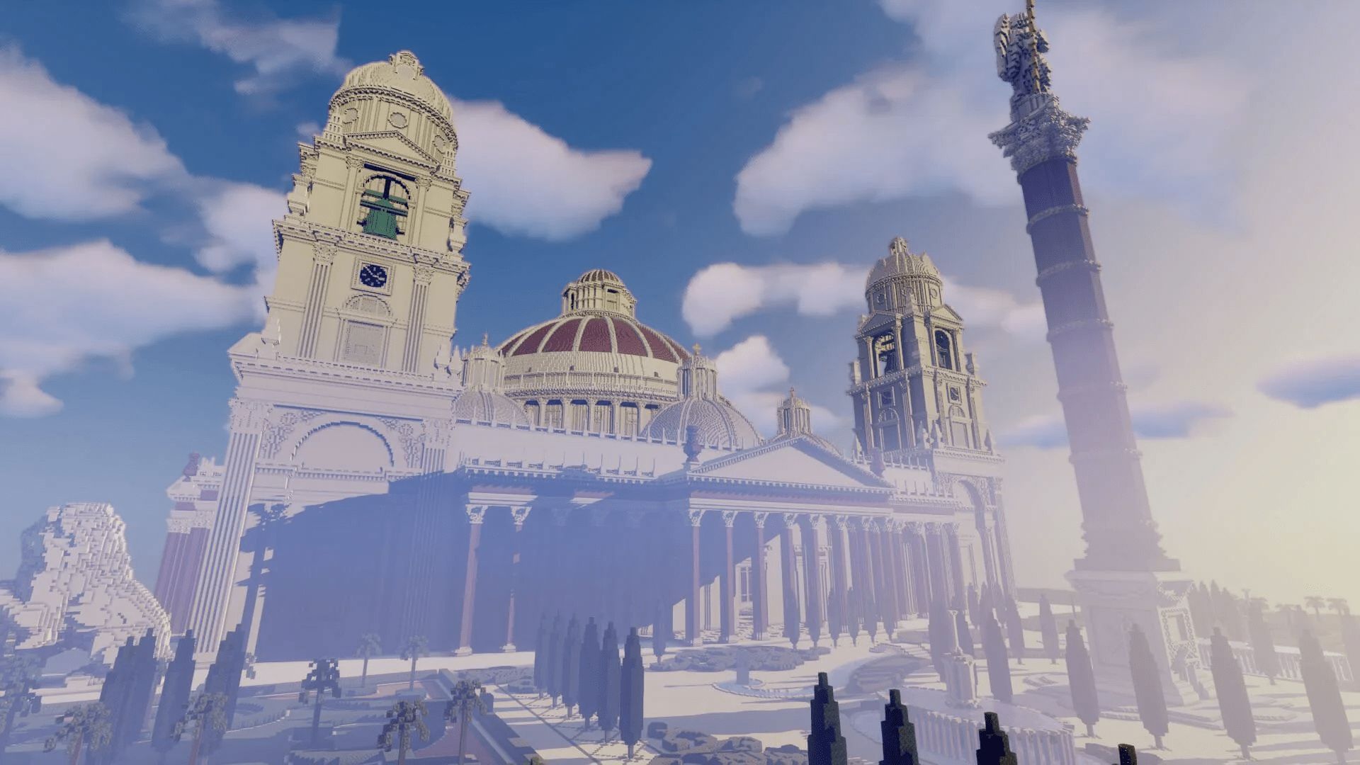Minecraft player builds colossal cathedral in-game