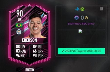 Ederson FUT Ballers SBC: FIFA 23 Ederson FUT Ballers SBC - How to ...