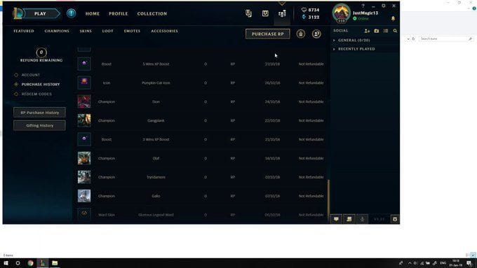 How to check purchase history in League of Legends (2023)