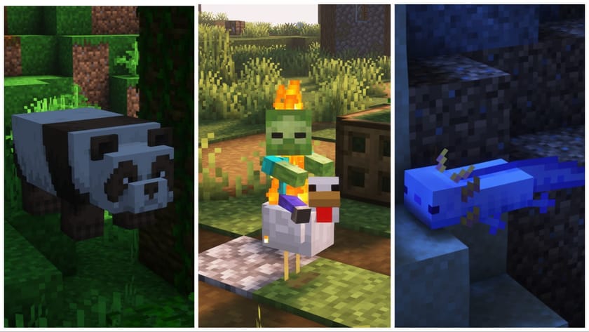 Top 5 rare Minecraft mobs and where to find them easily