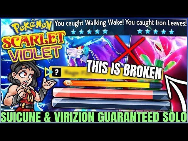 How to best counter Walking Wake and Iron Leaves in Tera Raid battles in Pokemon Scarlet and Violet?